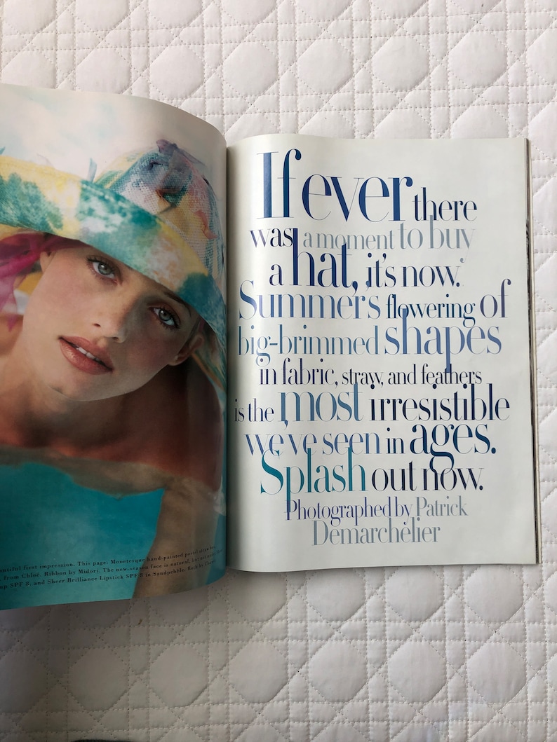 Y2K Supermodel Alert / Harper's Bazaar June 1993 Amber Valletta Cover ...