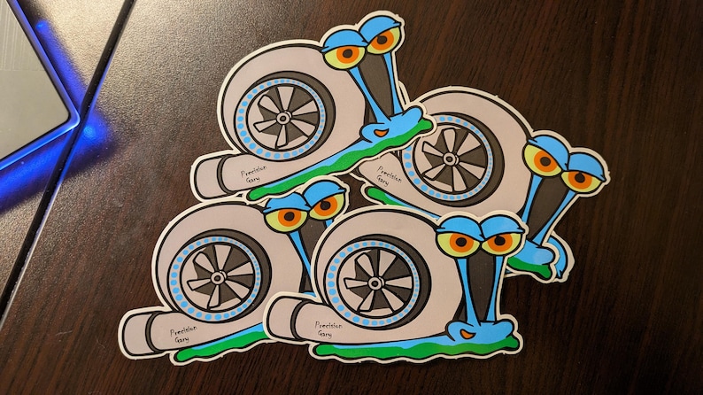 Spongebob Gary the Snail “turbo Gary” Custom Stickers Jdm Car Window ...