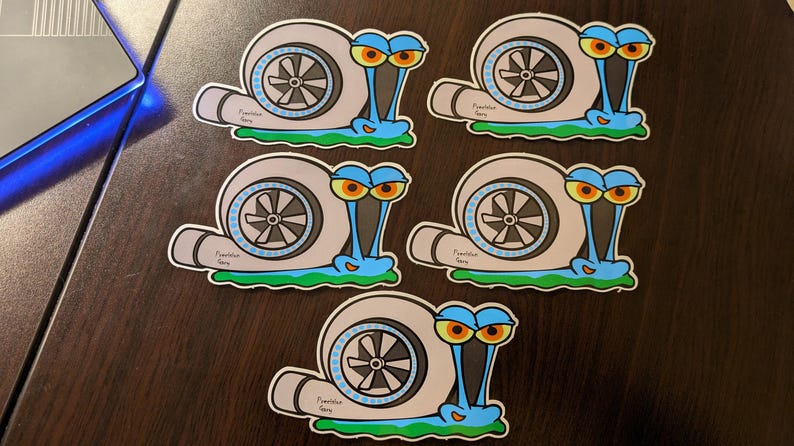 Spongebob Gary the Snail “turbo Gary” Custom Stickers Jdm Car Window ...