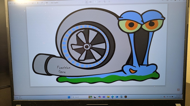 Spongebob Gary the Snail “turbo Gary” Custom Stickers Jdm Car Window ...