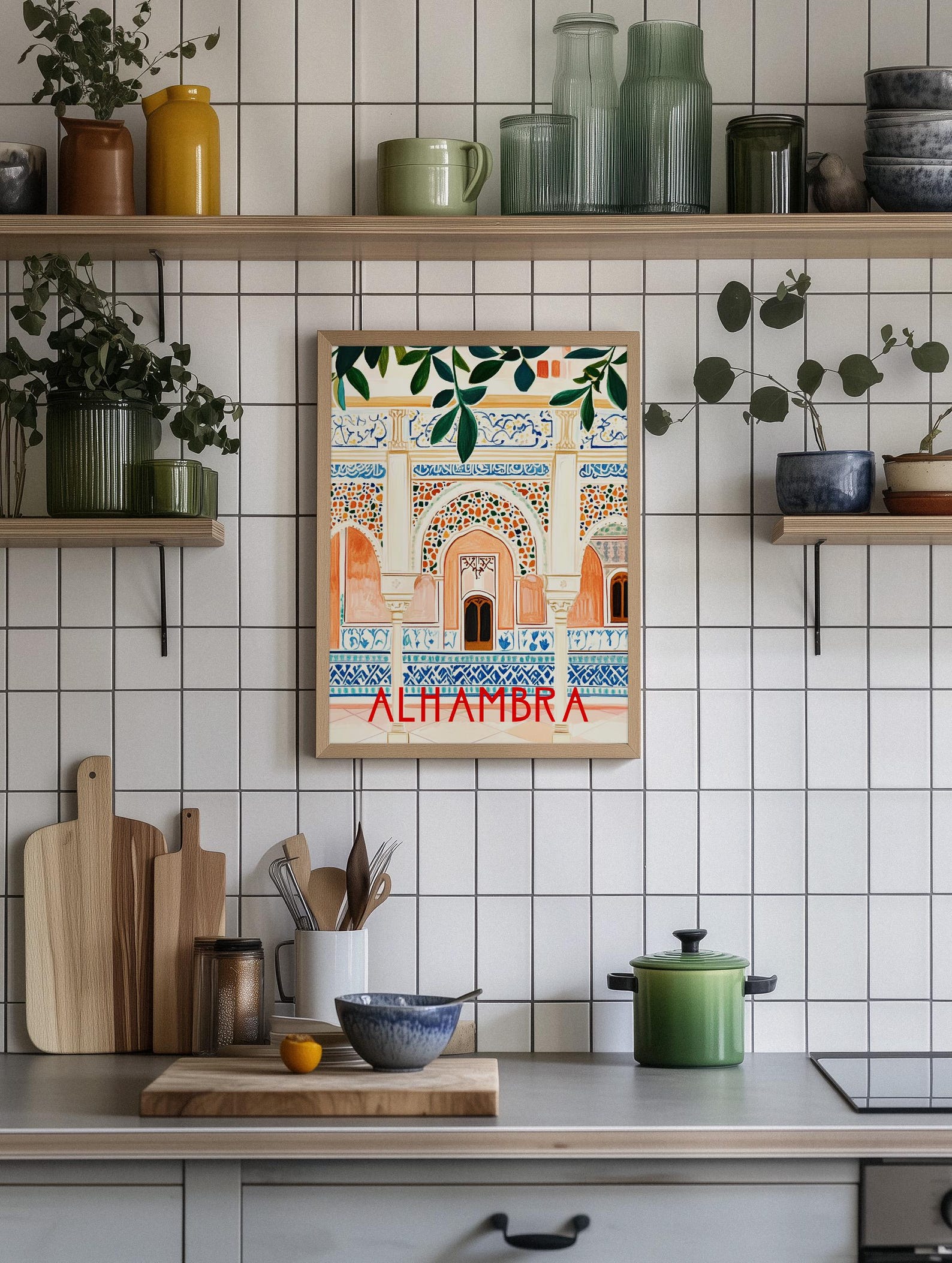 Alhambra De Granada Art Print – Vintage Travel Poster Spain Art Print ...
