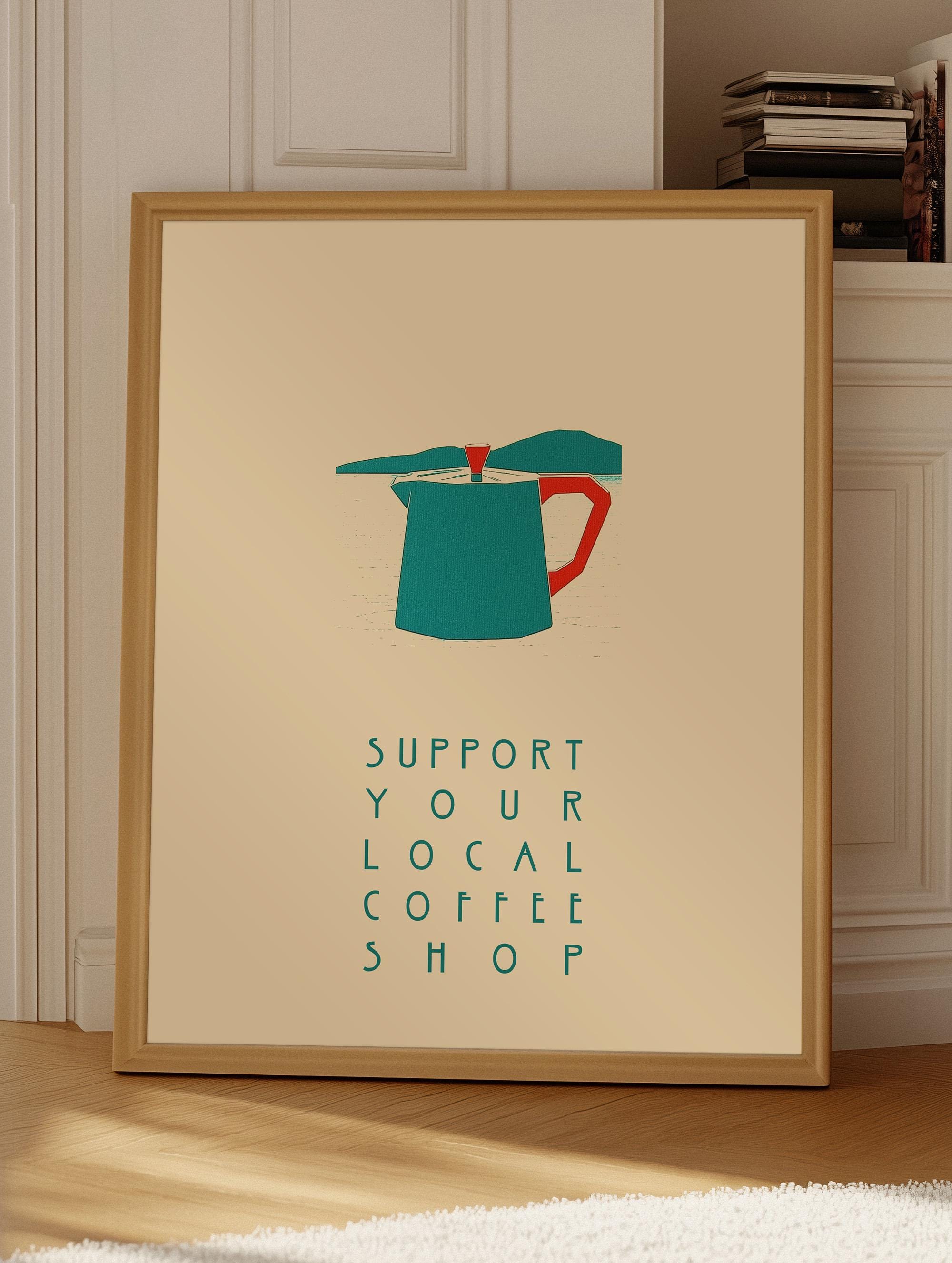 Coffee Poster – Retro Coffee Print Espresso Coffee Bar Print Vintage ...