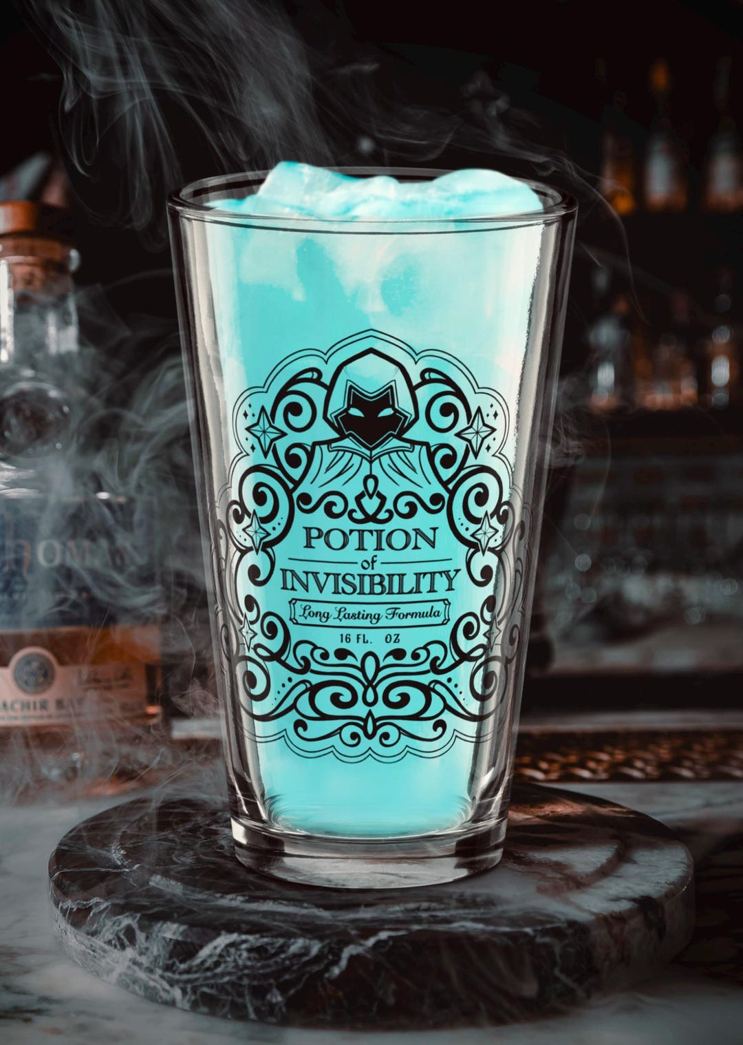 Magic Pint Glass: Potion of Invisibility | Dnd Inspired Glass, Nerdy ...