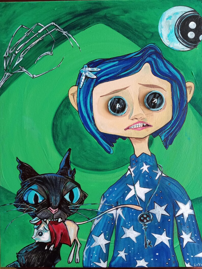 Coraline, Cat, Mouse, Buttons - Etsy