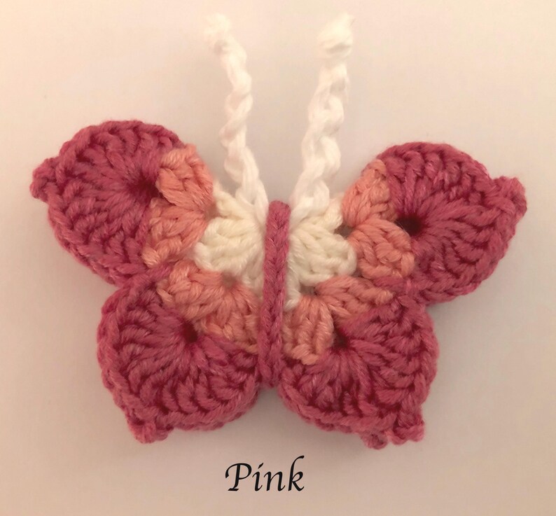 Handmade Crochet Butterfly Magnet: Colorful Fridge Decor - Etsy