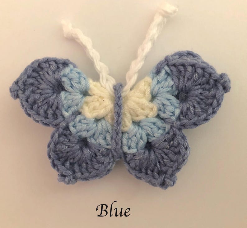 Handmade Crochet Butterfly Magnet: Colorful Fridge Decor - Etsy
