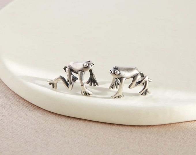 925 Sterling Silver Frog Ear Cuff Frog Earring One Single Piece Non ...