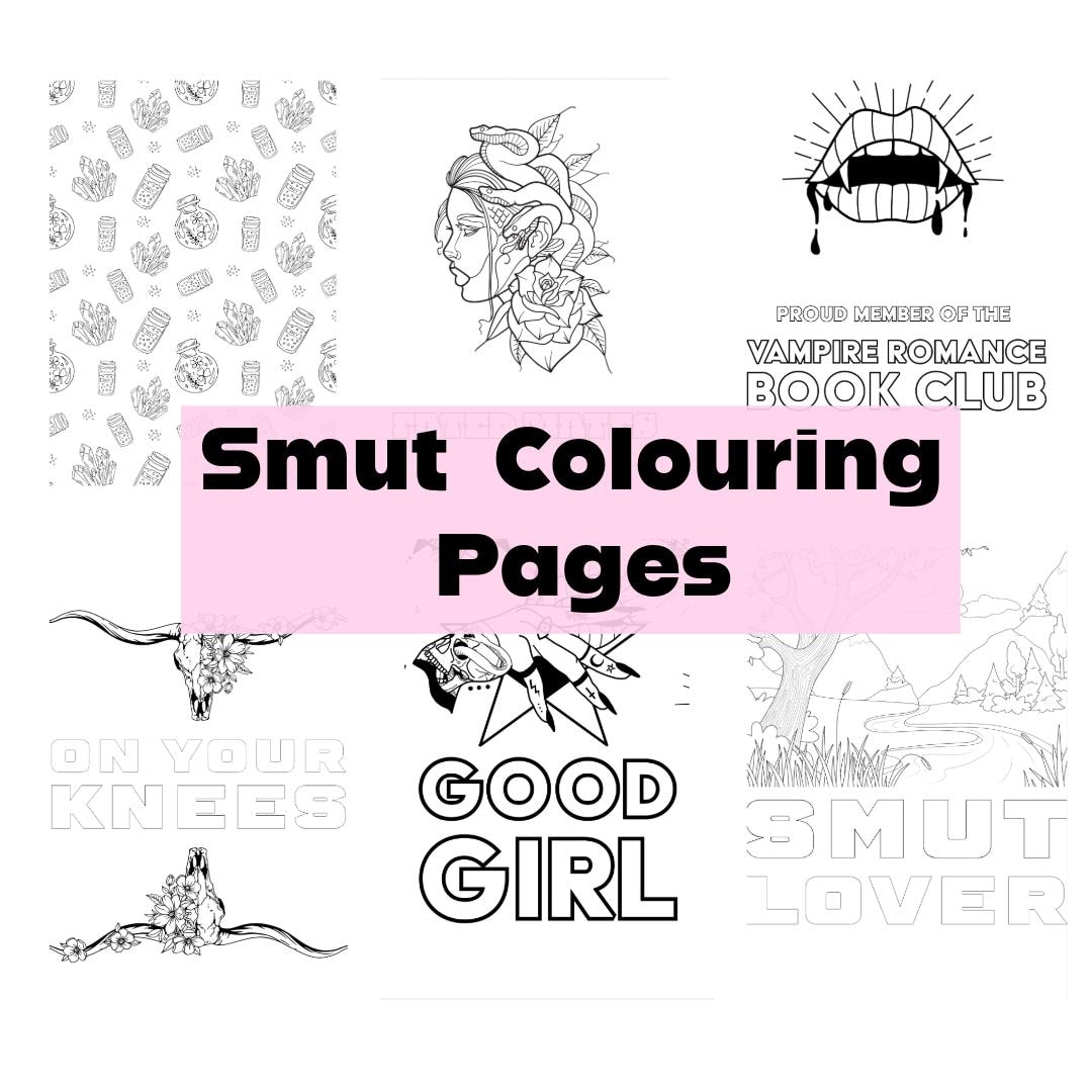 Booktok Smut Colouring Book: Spicy Adult Coloring Pages (PDF Pattern ...