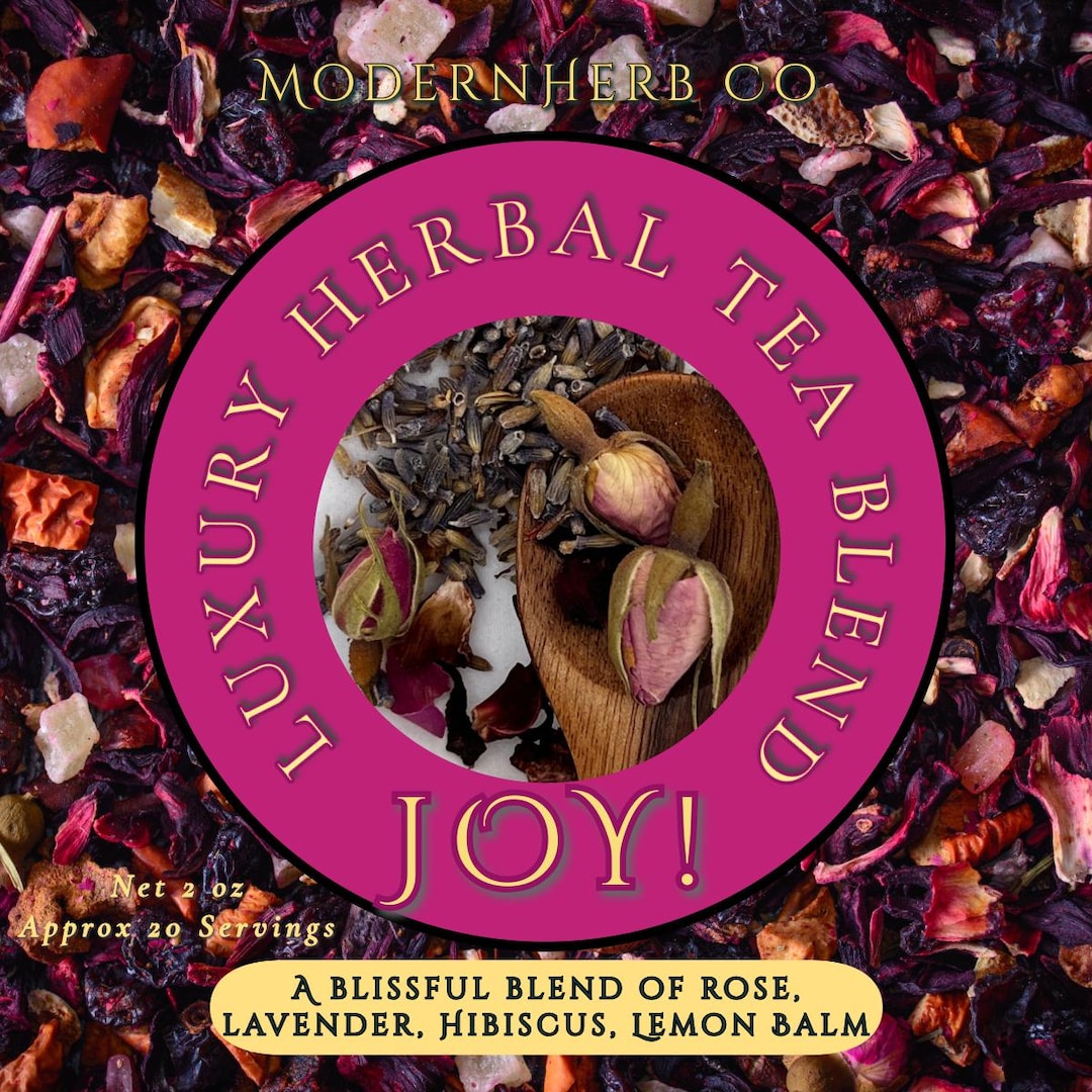 JOY! Organic Floral Tea | Hibiscus Rose Lavender Blend | Loose Leaf ...