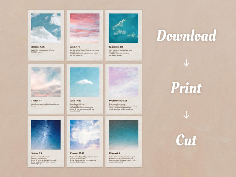 30 Bible Verse Cards NIV: Scripture Encouragement (printable) - Etsy