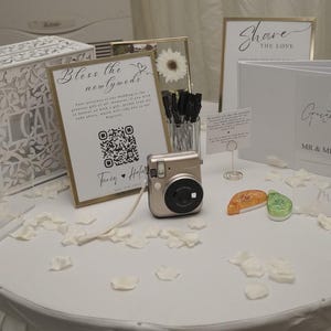 Share the Love QR Code Sign Party Wedding Photo Album Fully Editable ...