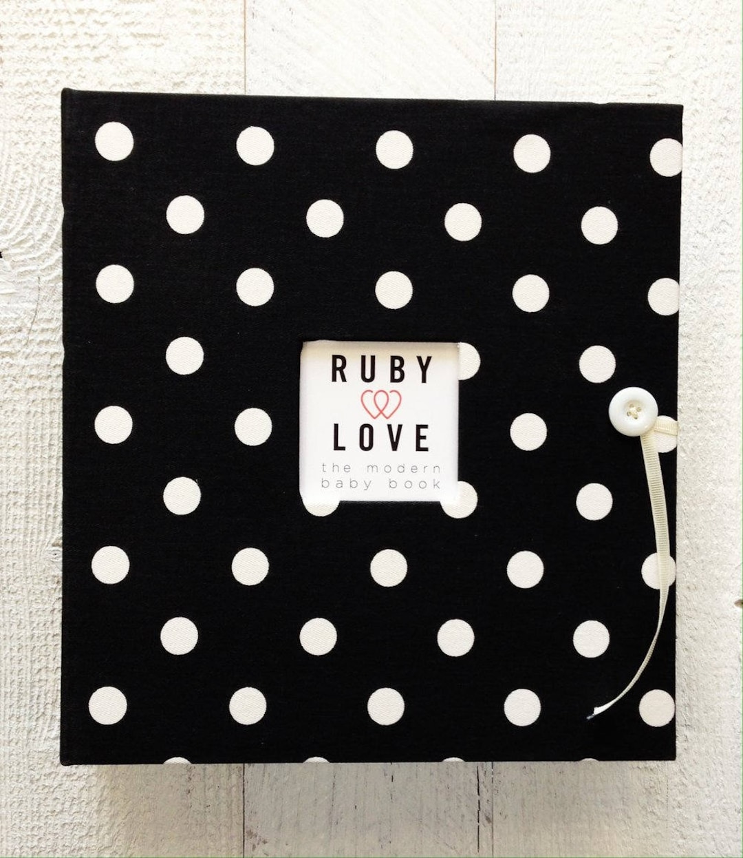 SCHOOL YEARS BOOK | Black & White Polka Dot Album - Etsy