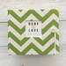BABY BOOK | Lime Green Chevron Stripe Album - Etsy
