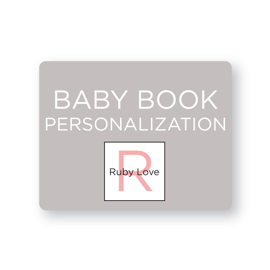 Personalize Your Ruby Love Baby Book Baby Memory Book - Etsy