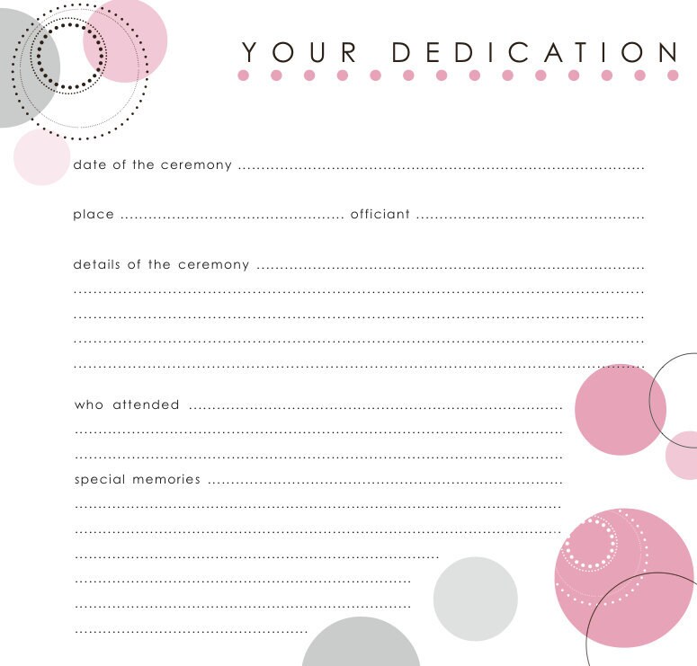 Baby Dedication Religious Page Additional Baby Book Page - Etsy