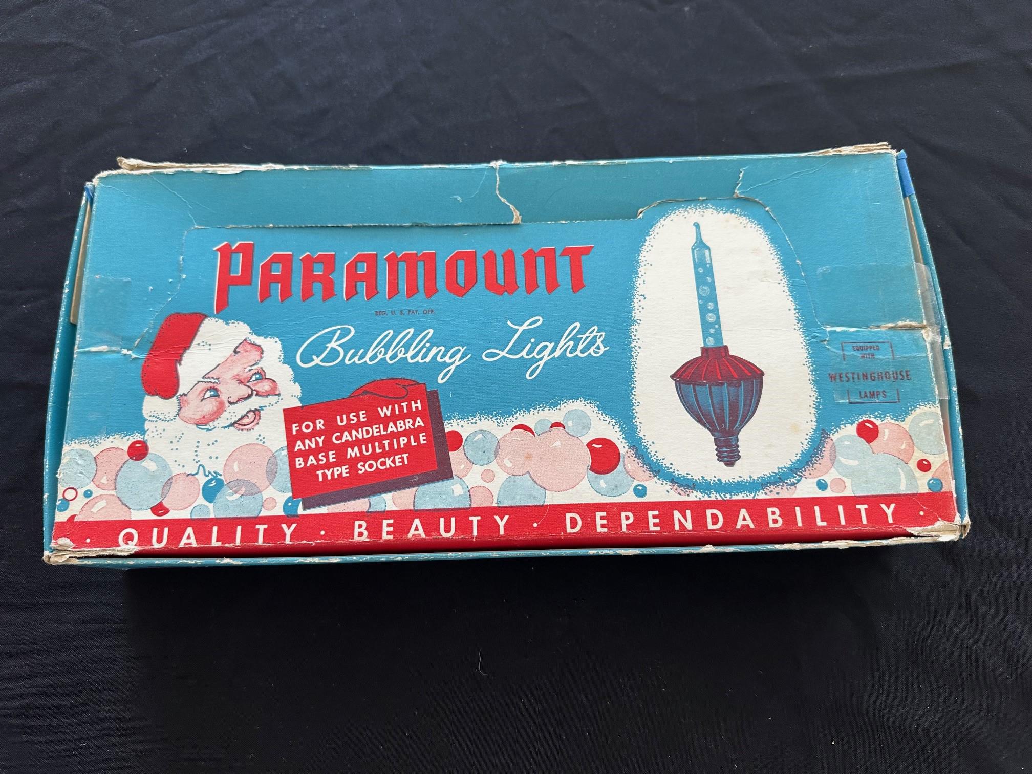 Vintage Christmas 10 BEAUTIFUL Paramount Saucer Oil Bubbling Lights Replacement Bulb Set, No ...