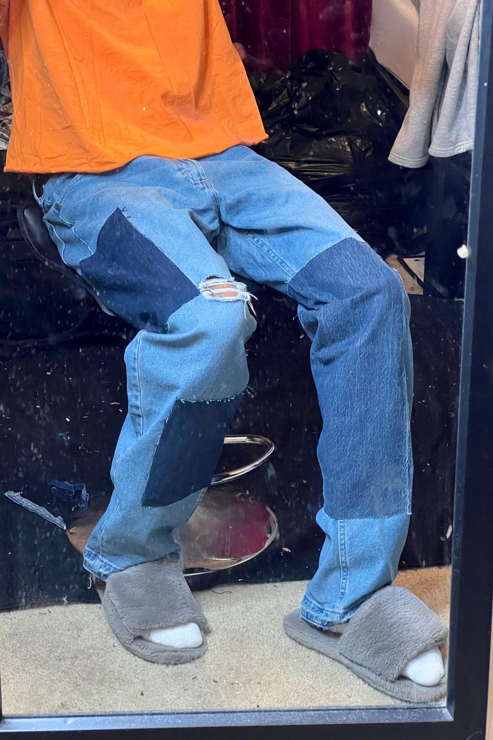 Custom Patchwork Jeans - Etsy