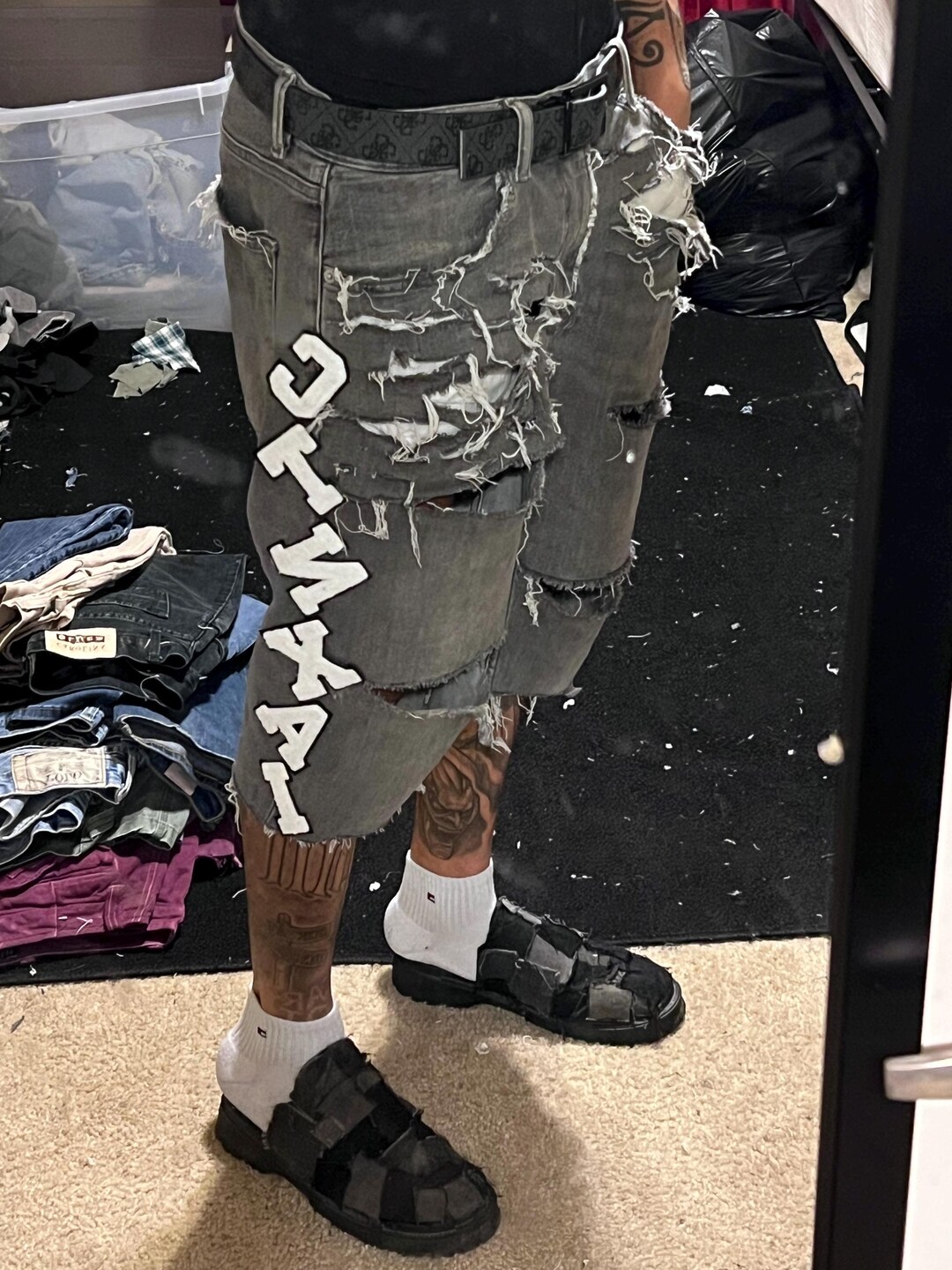 Custom Patchwork Jorts - Etsy