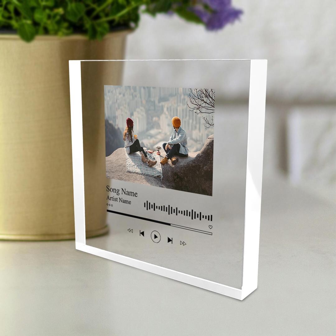 Custom Song Plaque, Personalized Photo Gift, Personalized Gift Song ...