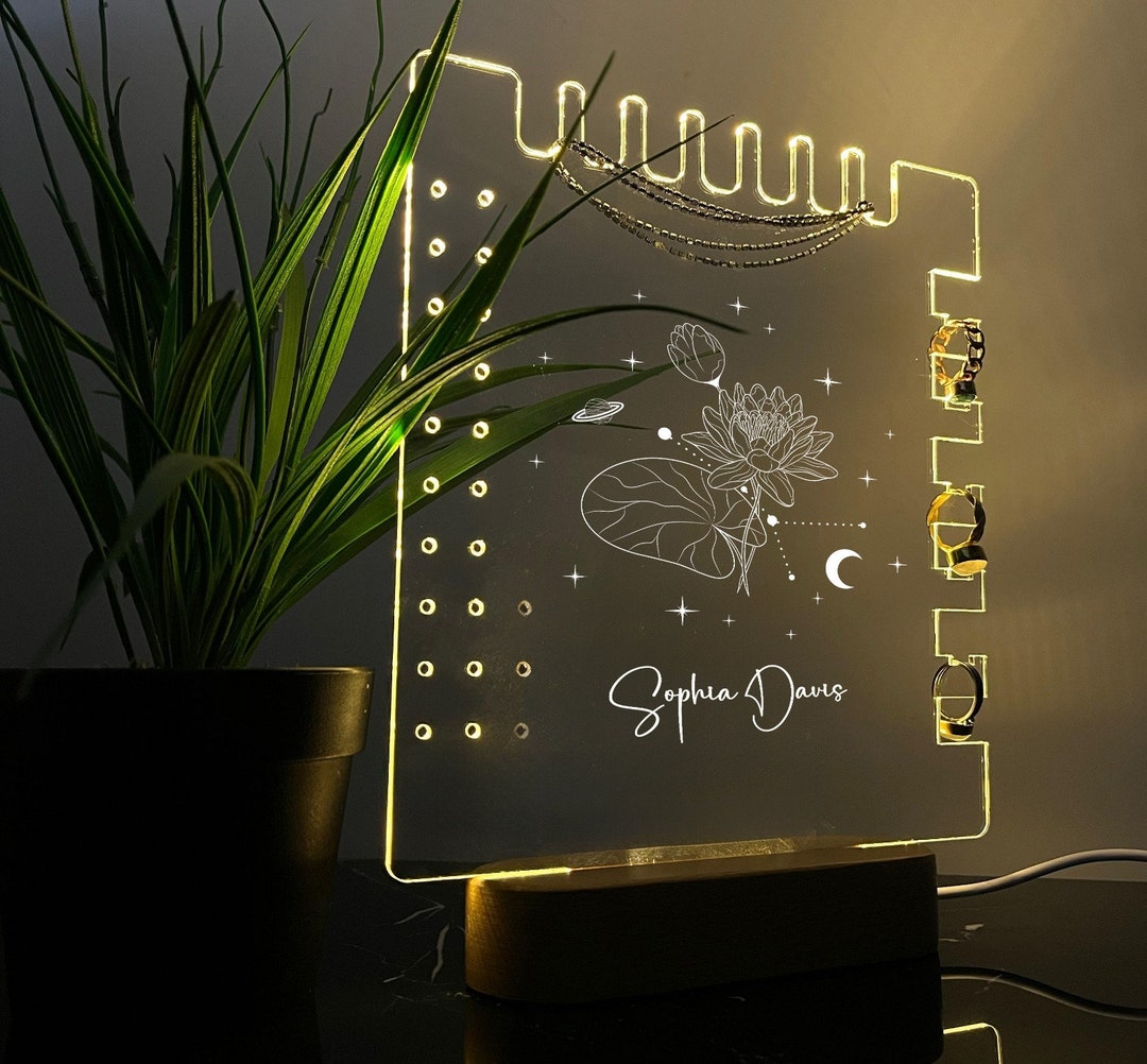 Female Birth Month Gift, Birth Month Flower Gift, Water Lily Jewelry ...