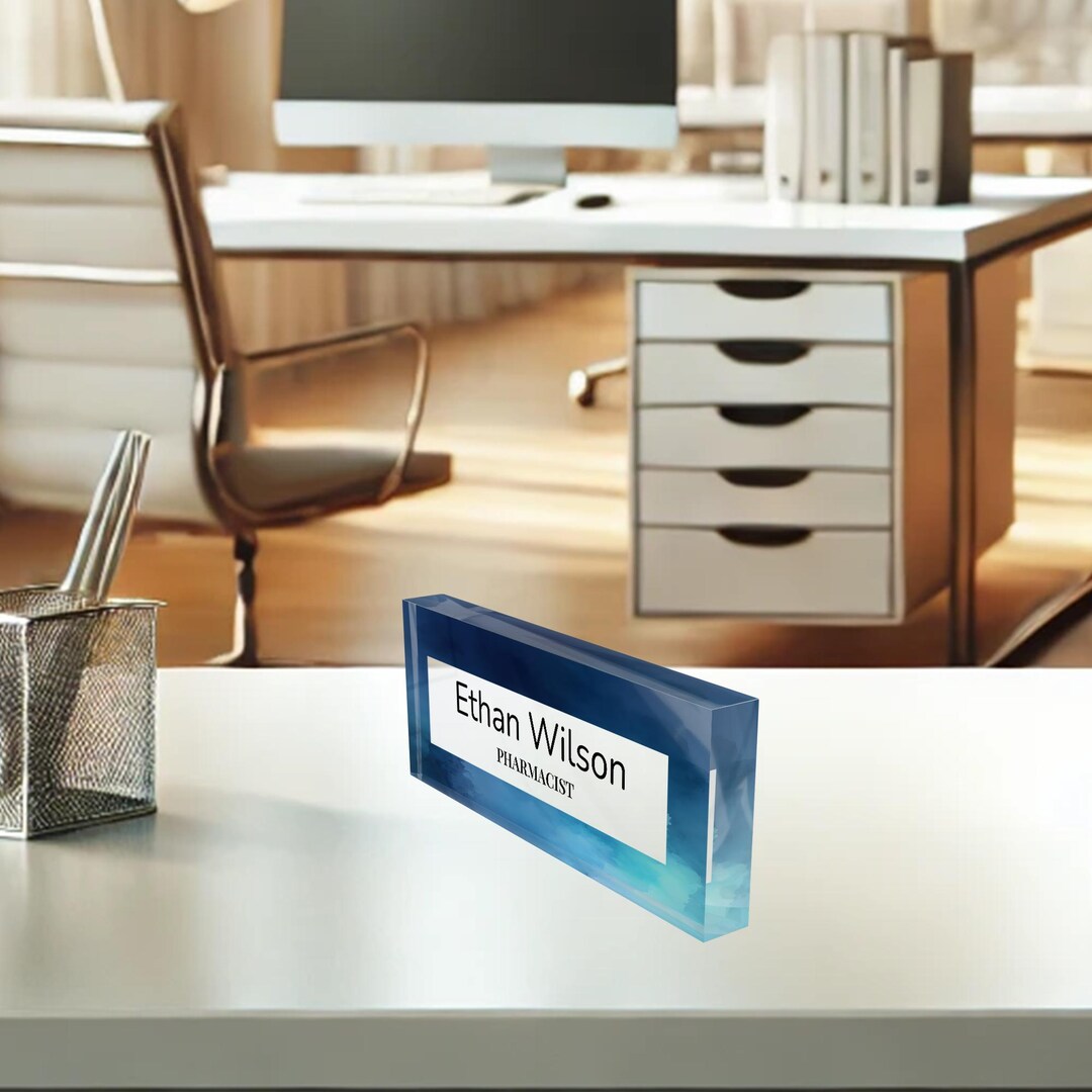 Custom Office Decor, Desk Name Plate Personalized, Personalized Gifts ...