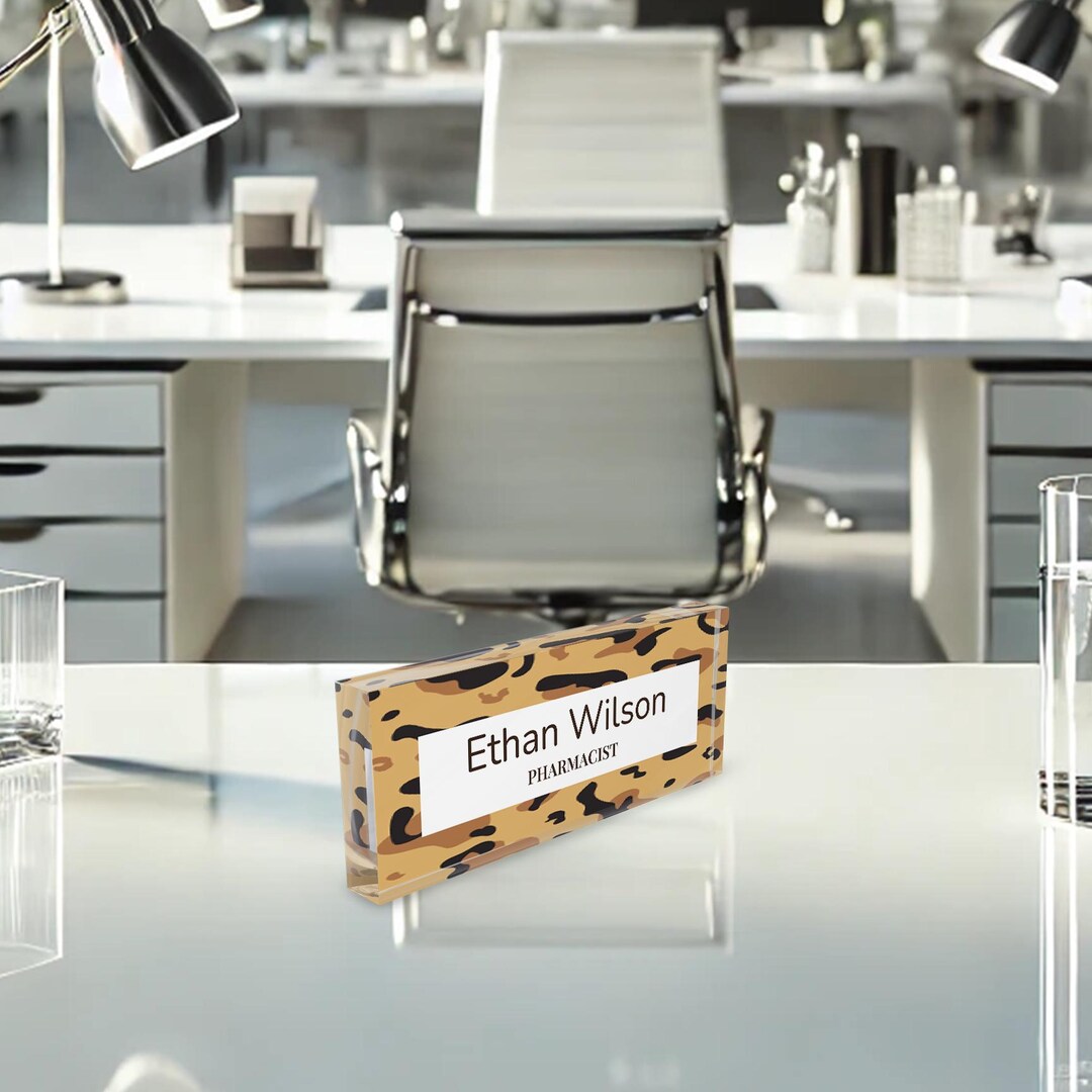 Pharmacists Desk Name Plate, Pharmacy Sign Name Plate for Desk ...