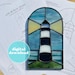 Lighthouse Arch - Stained Glass Pattern - Digital Download - Etsy