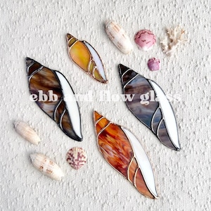 Stained Glass PATTERN - Sea Shell Collection - DIGITAL Download - Beach ...