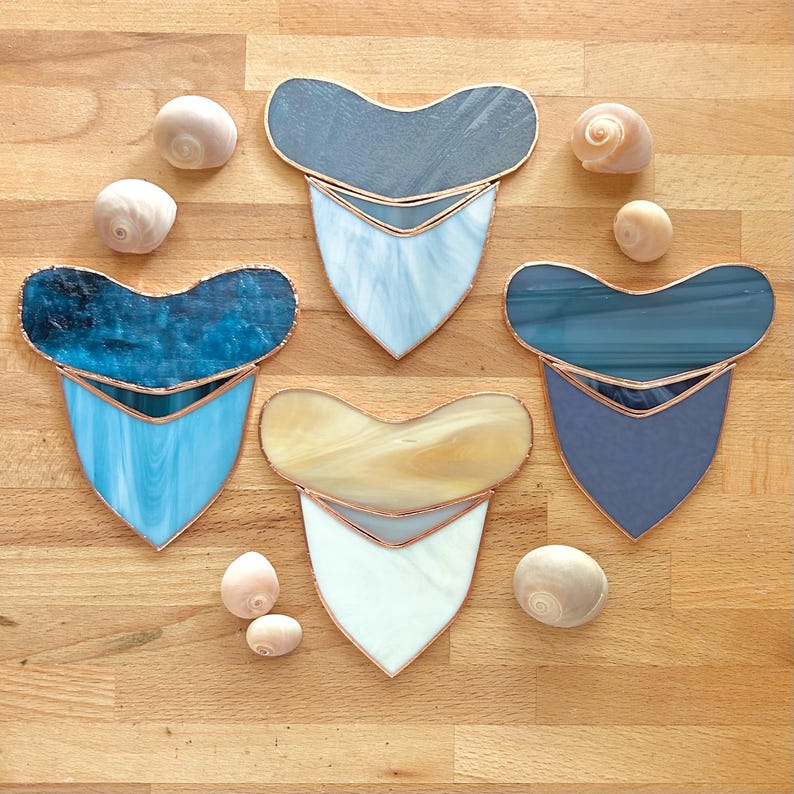 MEGA SHARK TOOTH - Stained Glass Pattern - Digital Download - Etsy