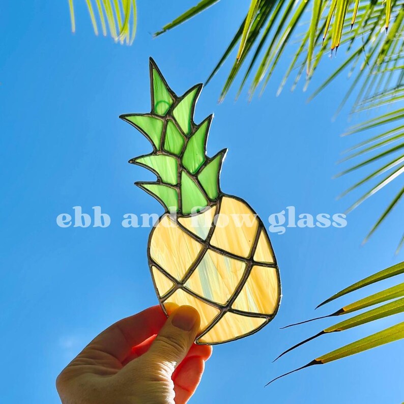 Pineapple - Stained Glass Pattern - Digital Download - Etsy
