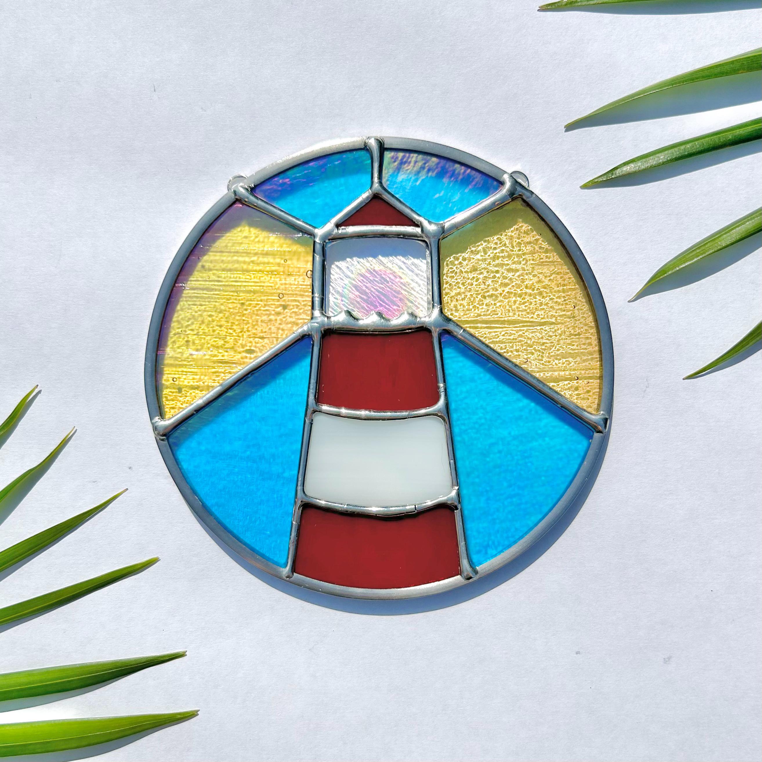 Stained Glass PATTERN Little Lighthouse DIGITAL Download Ocean Lover Nautical Art - Etsy