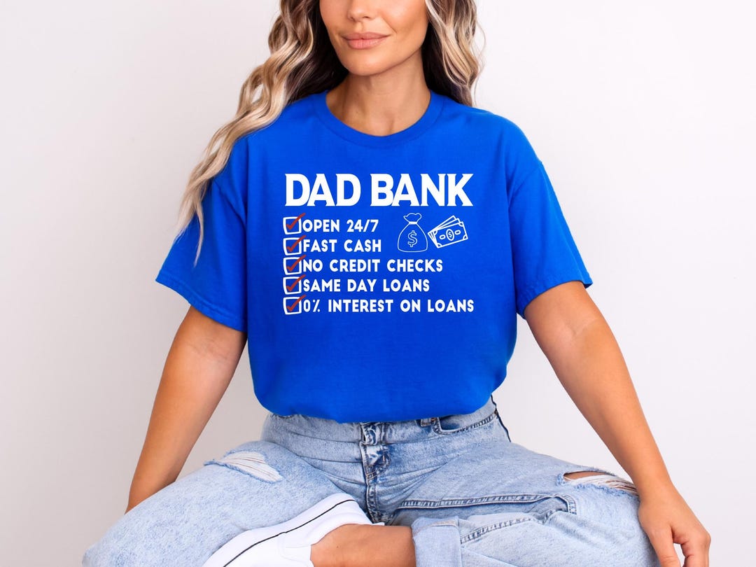 Dad Bank T-shirt, Funny Father's Day Gift - Etsy