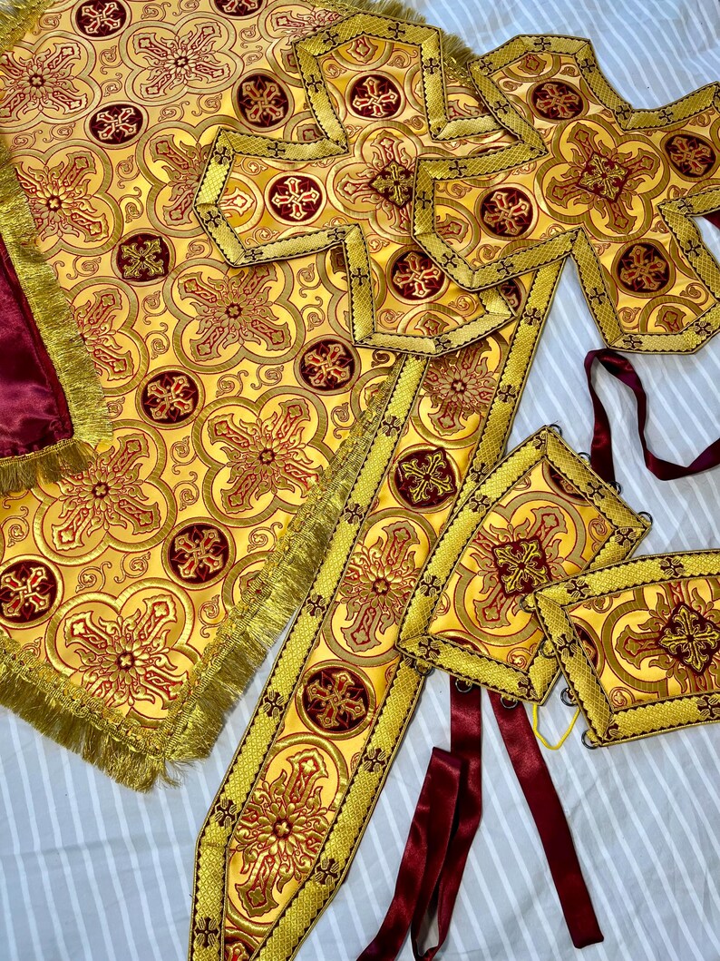 Orthodox Priest Vestments Set | Metallic Brocade - Etsy