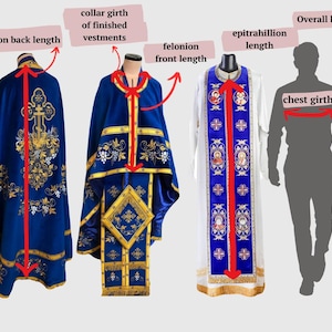Greek Embroidered Priest Vestment Set | Orthodox Religious Clothing - Etsy