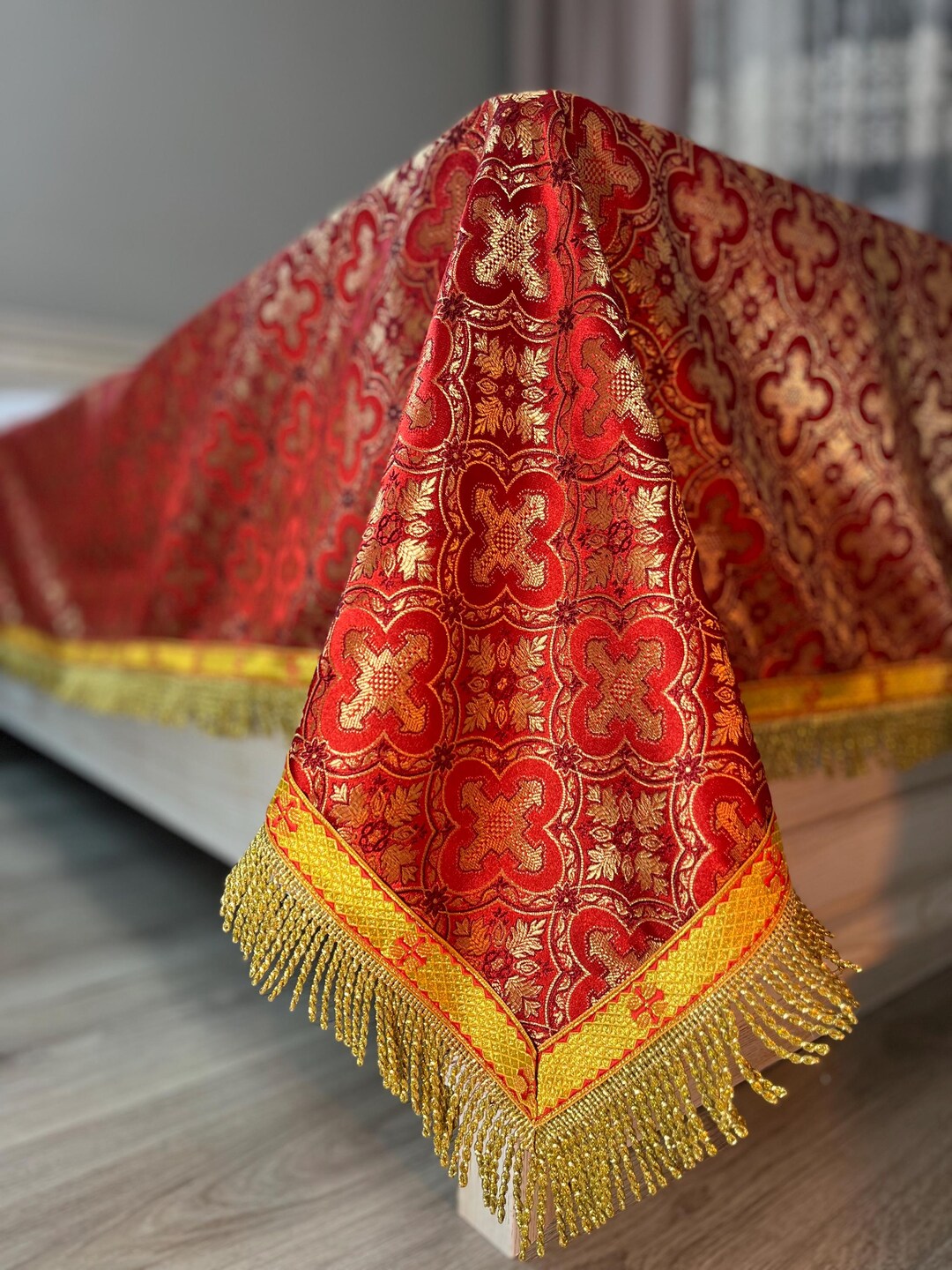 Liturgical Altar Cover | Custom Church Linens With Fringe - Etsy