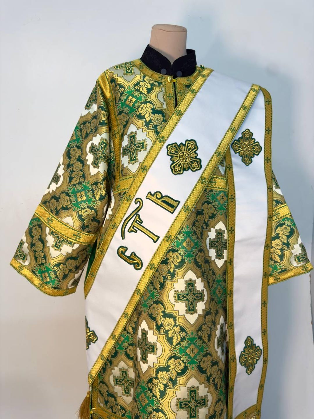Deacon Vestment Set | Orthodox Stikharion, Orarion | Custom Made - Etsy