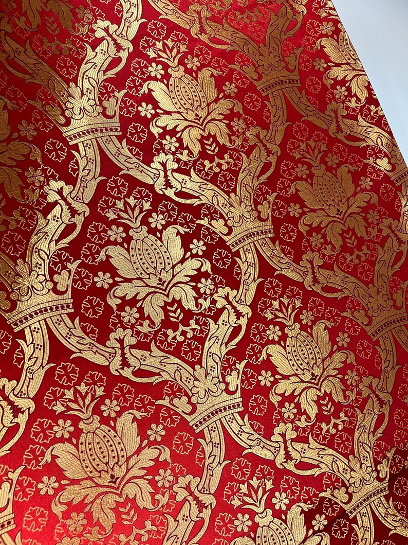 Red Church Fabrics | Church Fabrics | Red Brocade | Liturgical Fabrics ...