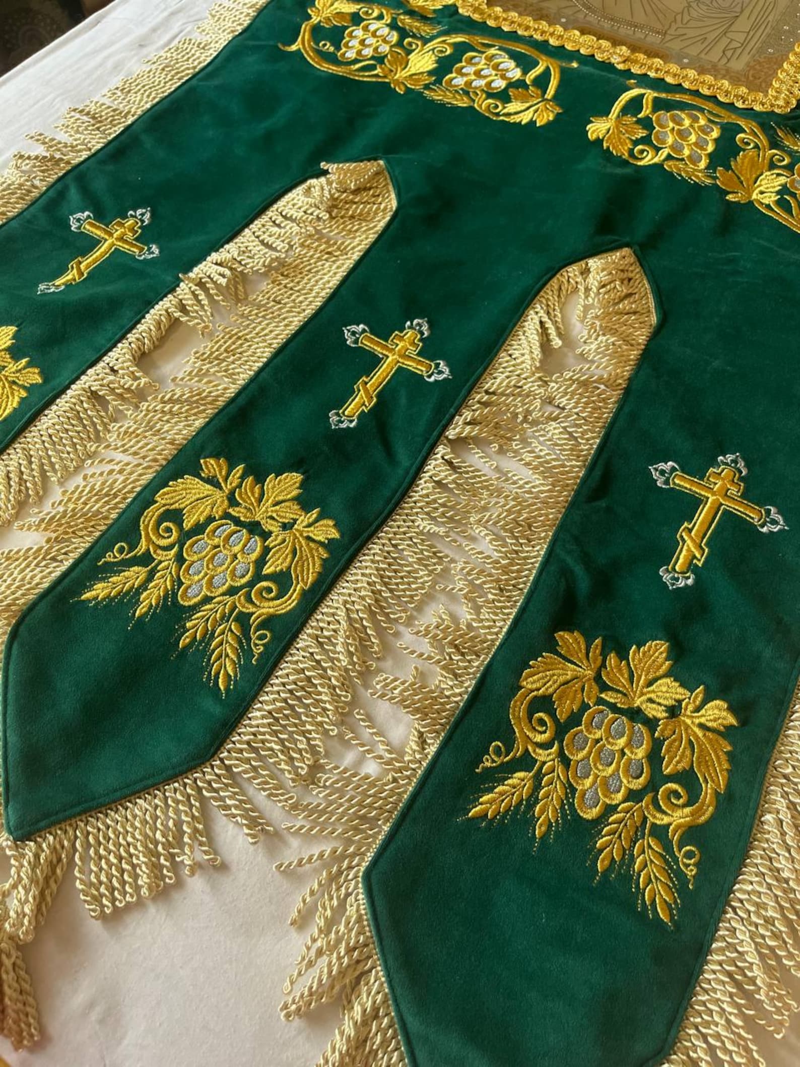 Embroidered Gonfalons of Jesus Christ and the Mother of God Orthodox ...
