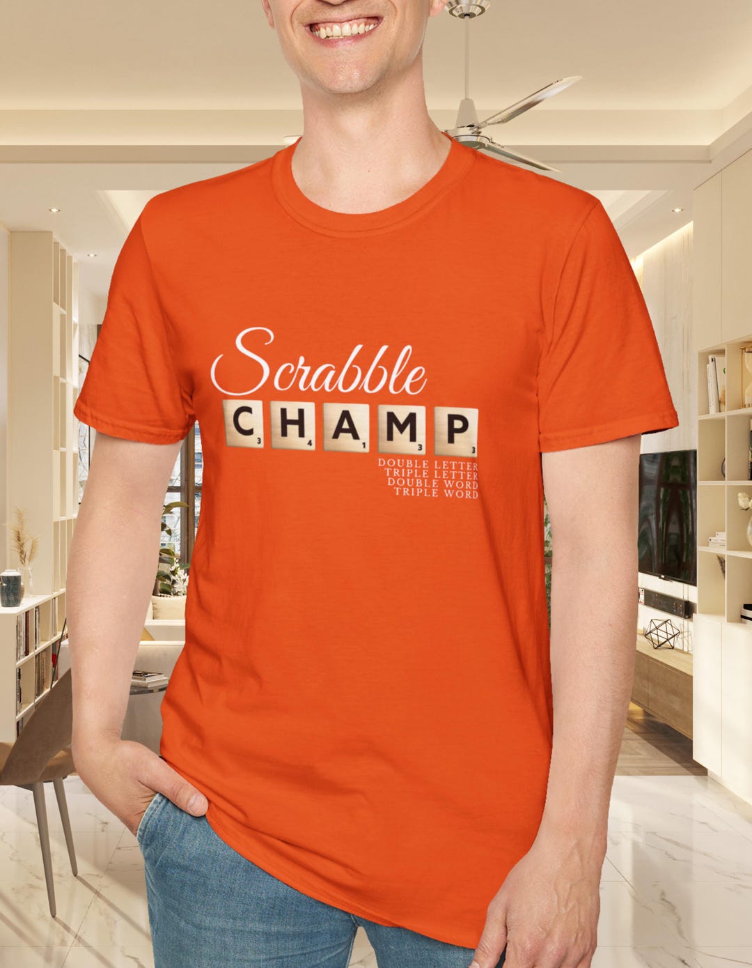 Scrabble Champ T Shirt | Shirt for Scrabble Lovers and Scrabble Masters ...