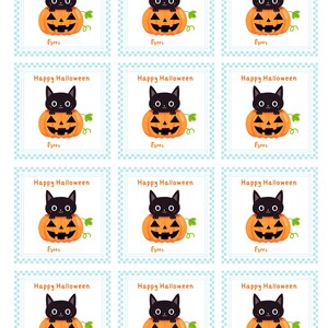 Printable Halloween Tags, Halloween Treat Tags Printable, Halloween ...