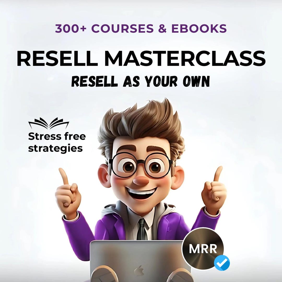300+ Resale Masterclasses | Ebooks, Video Courses & Training | Master ...