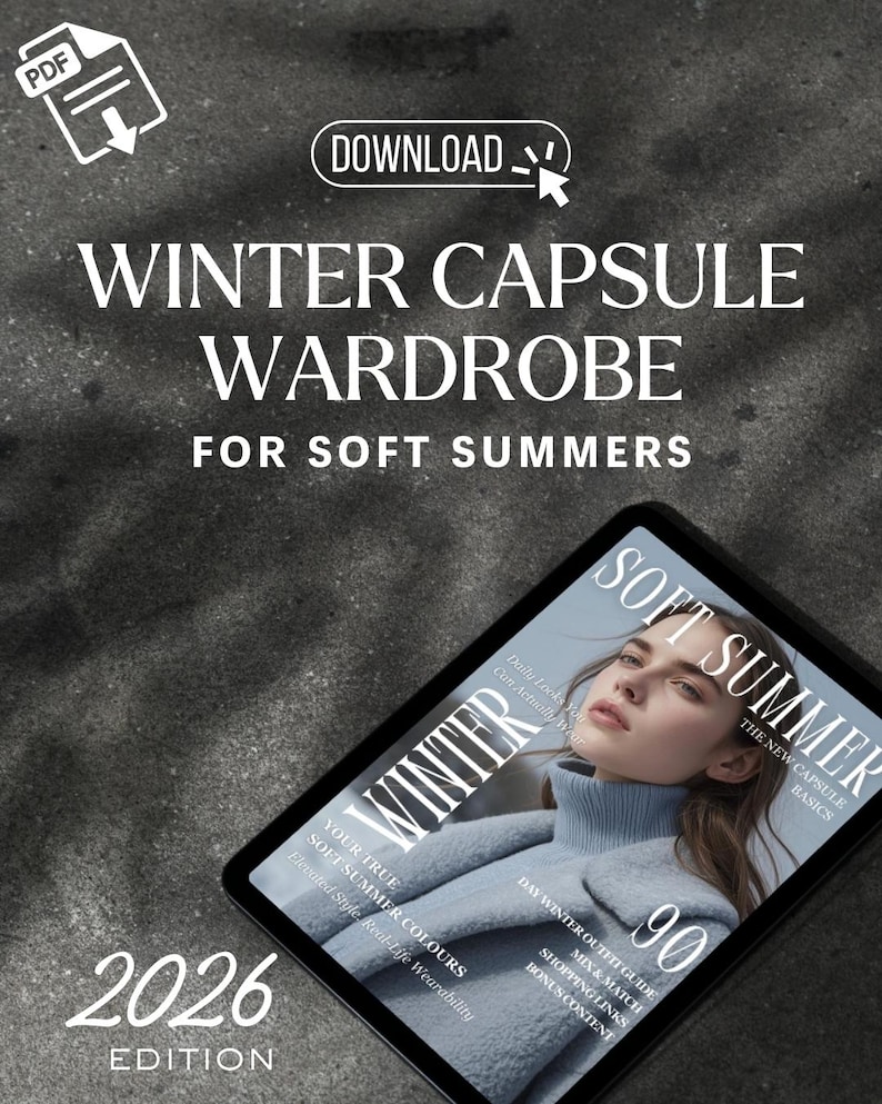 Soft Summer Winter Capsule Wardrobe • 90 Outfit Guide PDF - Etsy Ireland