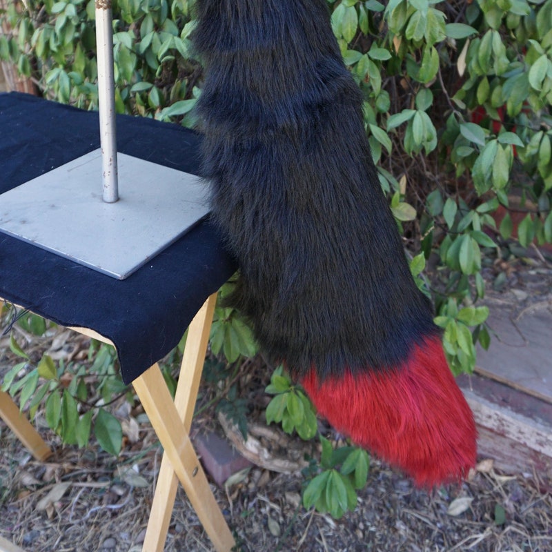 Black Dragon Furry Tail - Etsy
