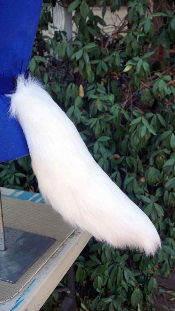 Short Solid White Tail | Etsy