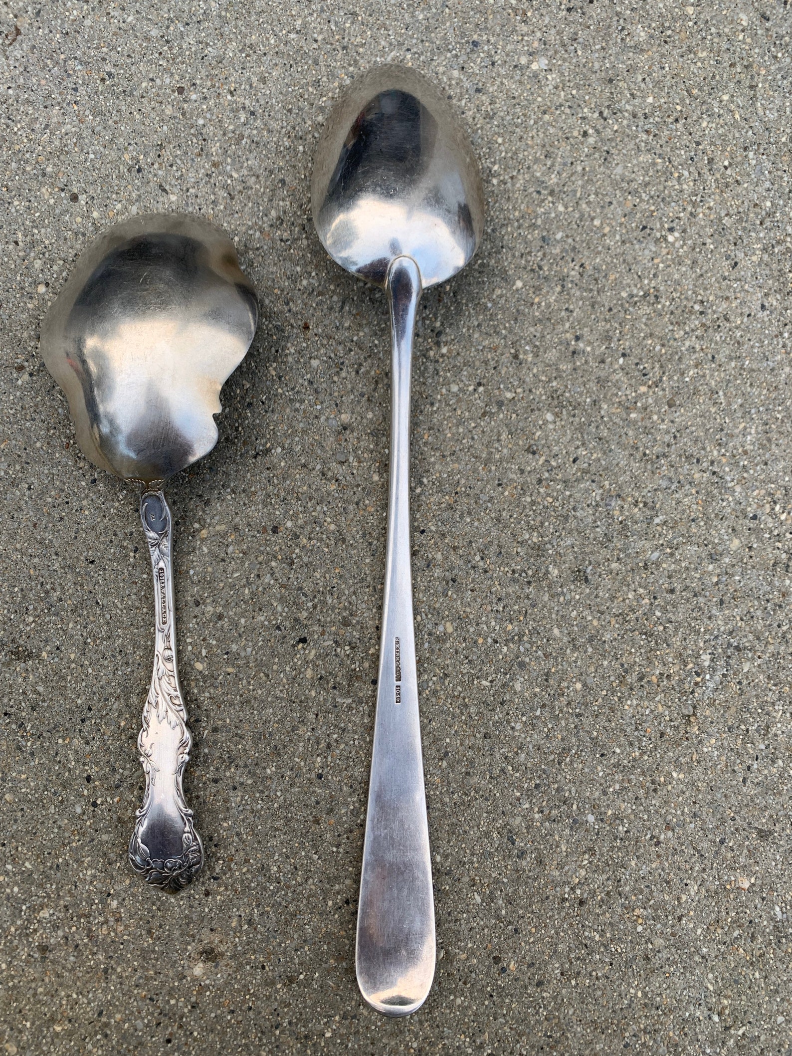 1835 R Wallace Big Antique Spoon and Coin Silver 10.15 S. Kirk & Son ...