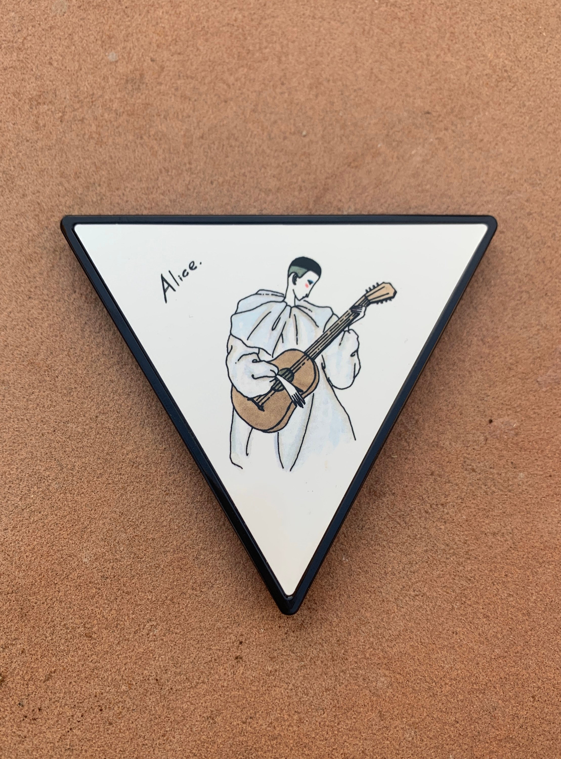 Alice Triangle Made in Japan Double Sided Vintage Hand Mirror - Etsy