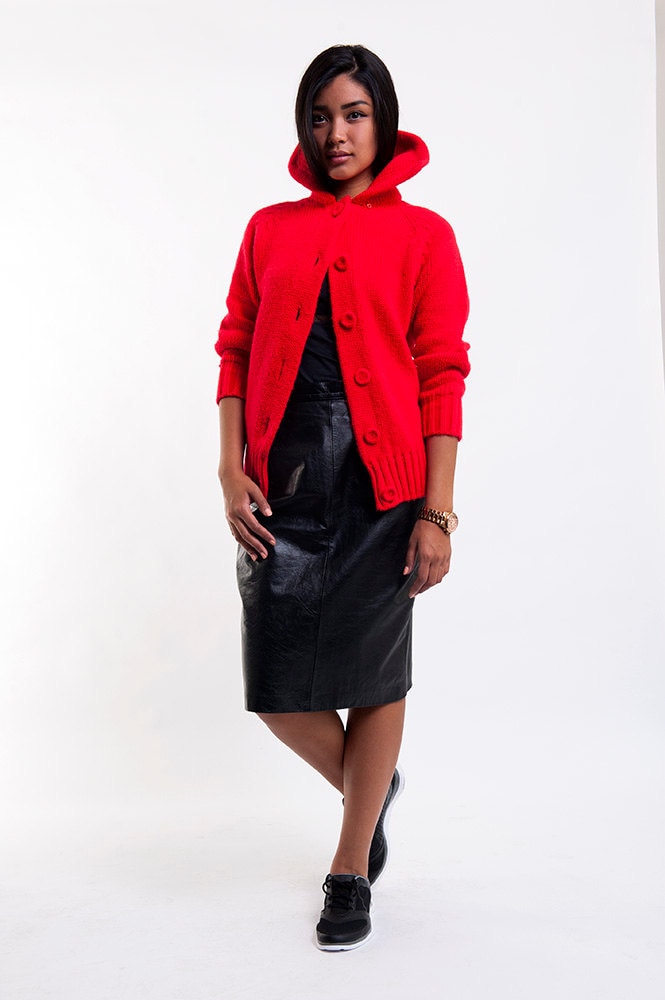 The Vintage Red Villain Sweater Cardigan - Etsy