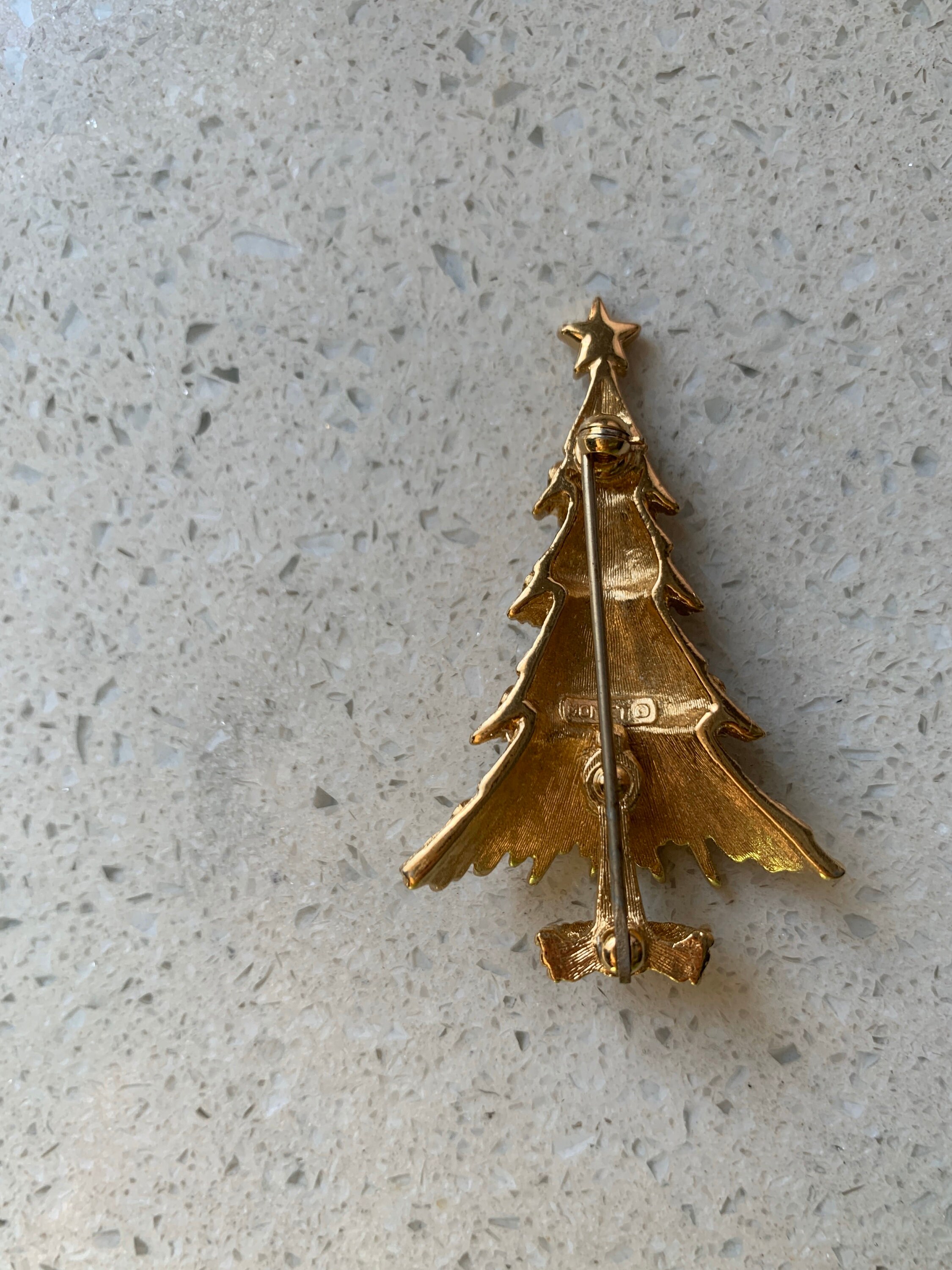 Monet Gold Plated Vintage Christmas Pin Brooch - Etsy
