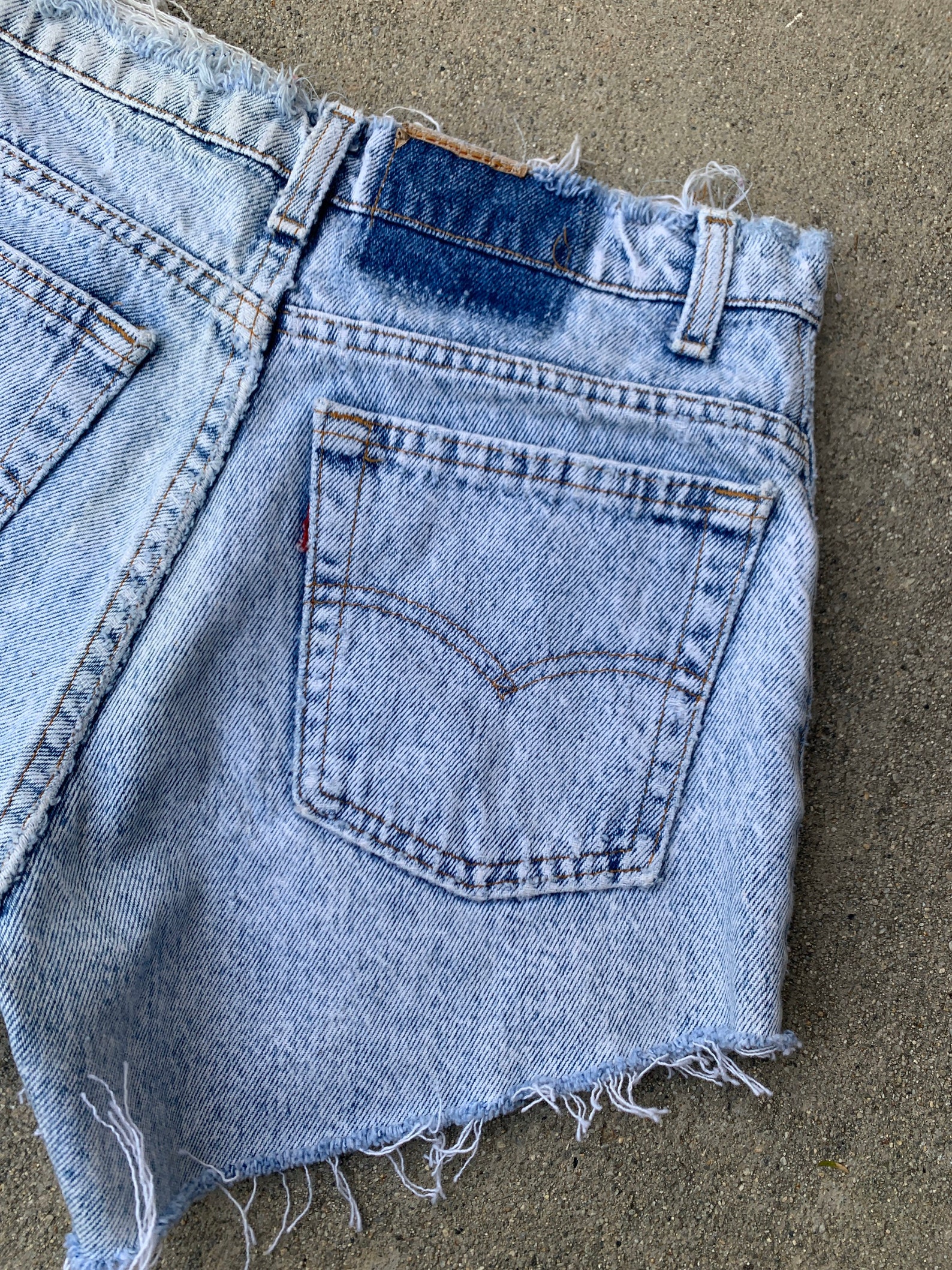 Levis Levi Strauss Acid Wash Made in USA Vintage Cut off - Etsy