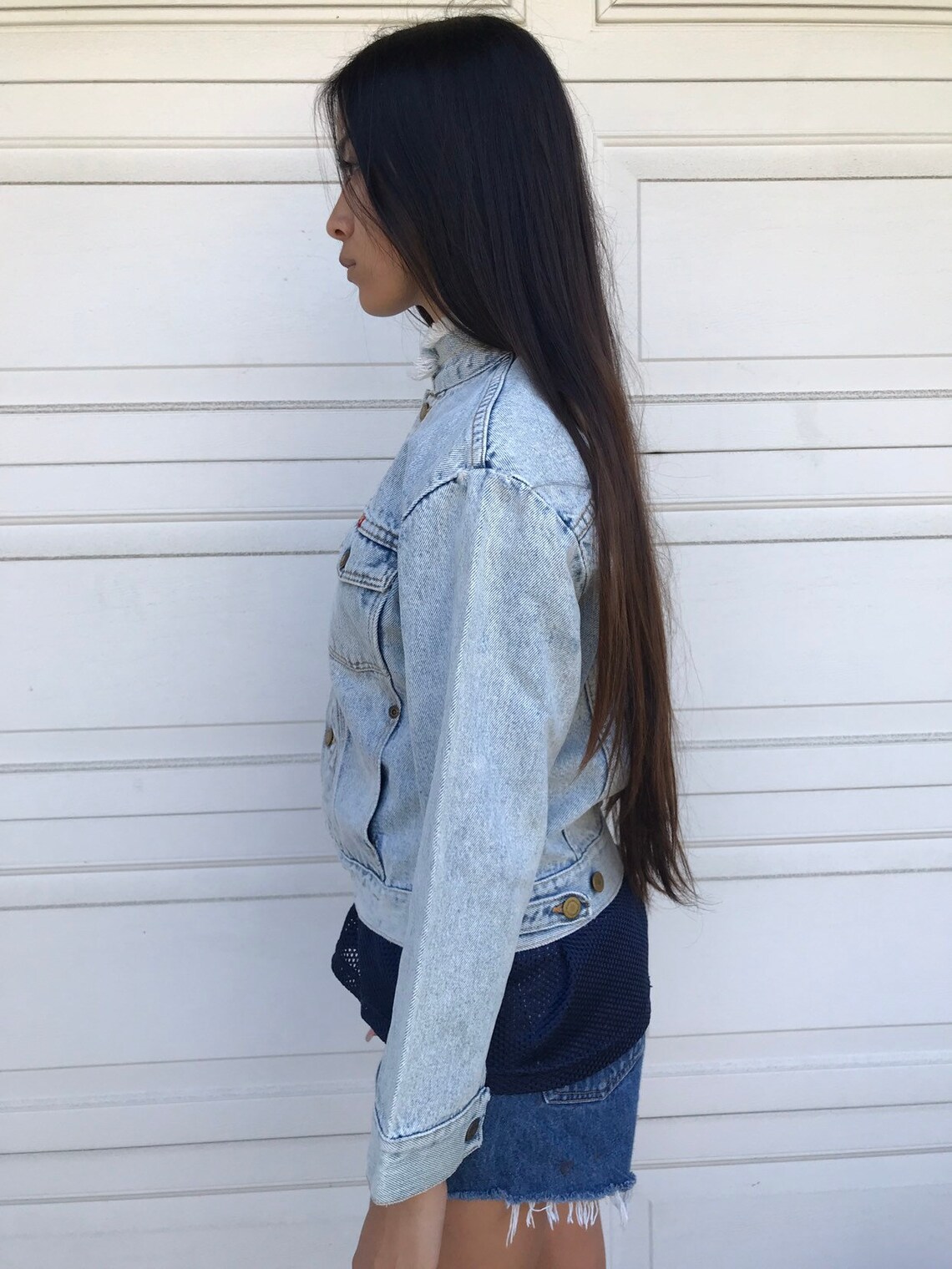 Light Wash Wrangler Fringe Collar Vintage Jean Jacket Denim | Etsy